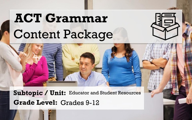 High School Grammar: ACT Preparation | INFOhio Open Space