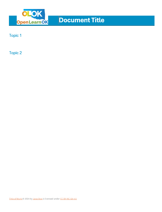 OLOK Document Template | OER Commons