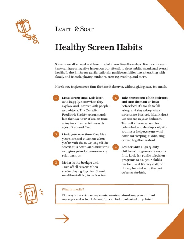 Healthy Screen Habits | Resource Bank