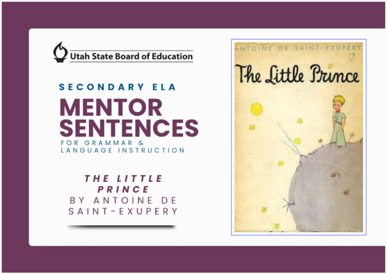 Mentor Sentences for The Little Prince | eMedia