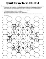 Comparing Unit Fractions Game: Unit Fraction Flight | WISELearn Resources