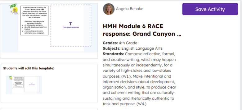HMHModule 6 RACE response: Grand Canyon a Trail Through Time ...