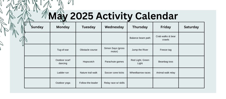 May Activity Calendar | OER Commons