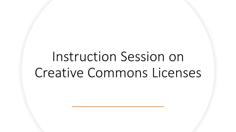 Instruction Session on Creative Commons Licenses | OER Commons