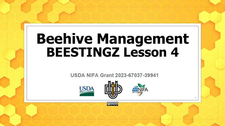 Lesson 4 Beehive Management (BEESTINGZ) | OER Commons