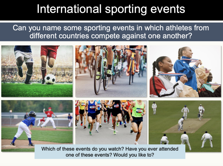 ESL Speaking Lesson Plan - The Unifying Power of Sports | OER Commons
