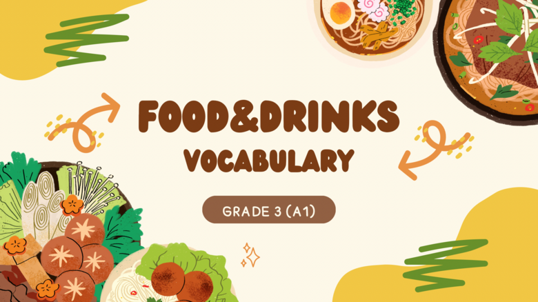 Food and drinks vocabulary Grade 3 (A1) | OER Commons