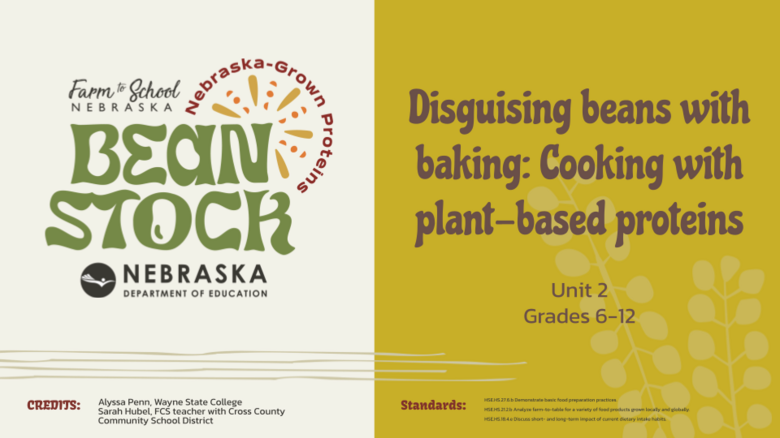 Beanstock Unit 2: Disguising Beans with Baking: Cooking with Plant ...