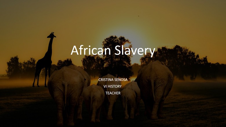 AFRICAN SLAVERY | OER Commons
