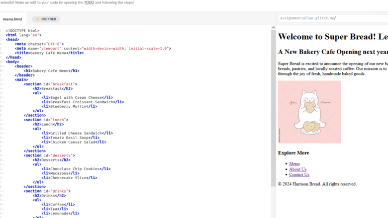 How to Create a Basic HTML Website with Glitch | OER Commons